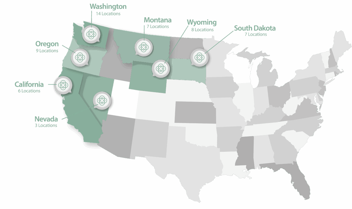 50+ Communities Across 7 States - Evergreen Healthcare Group